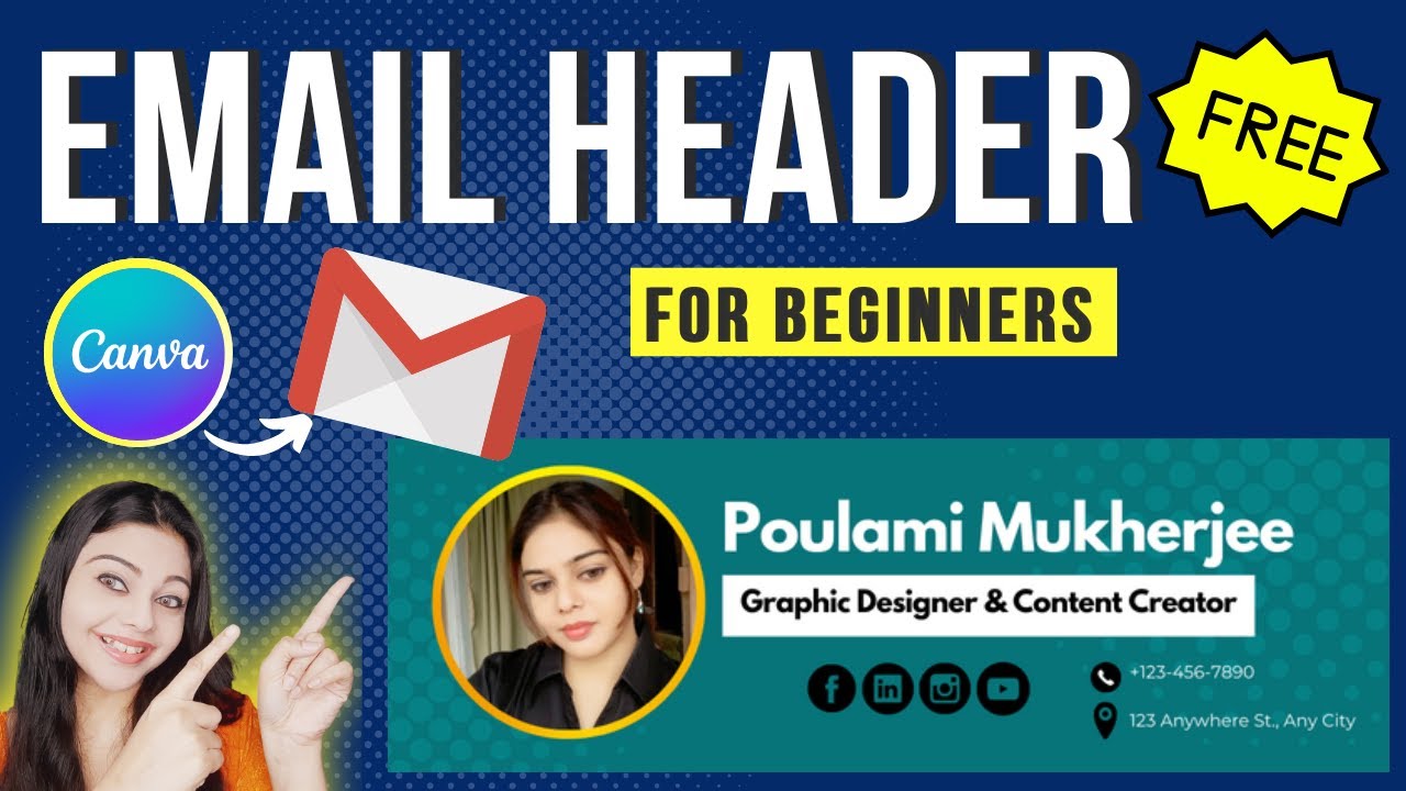 How to Create easy Email Headers with Canva For FREE: for BEGINNERS ...