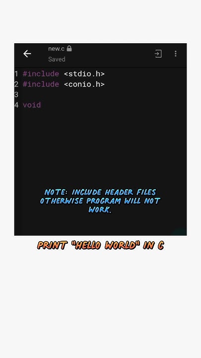 Print "Hello world" in C 💻 #shorts #programming - YouTube