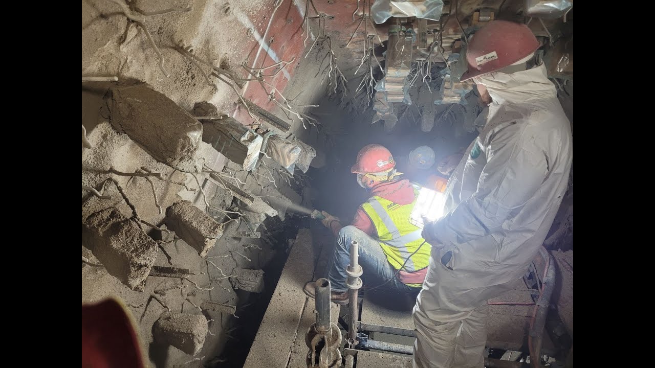 Thermal Oxidizer Refractory Reline - Time-lapse - YouTube