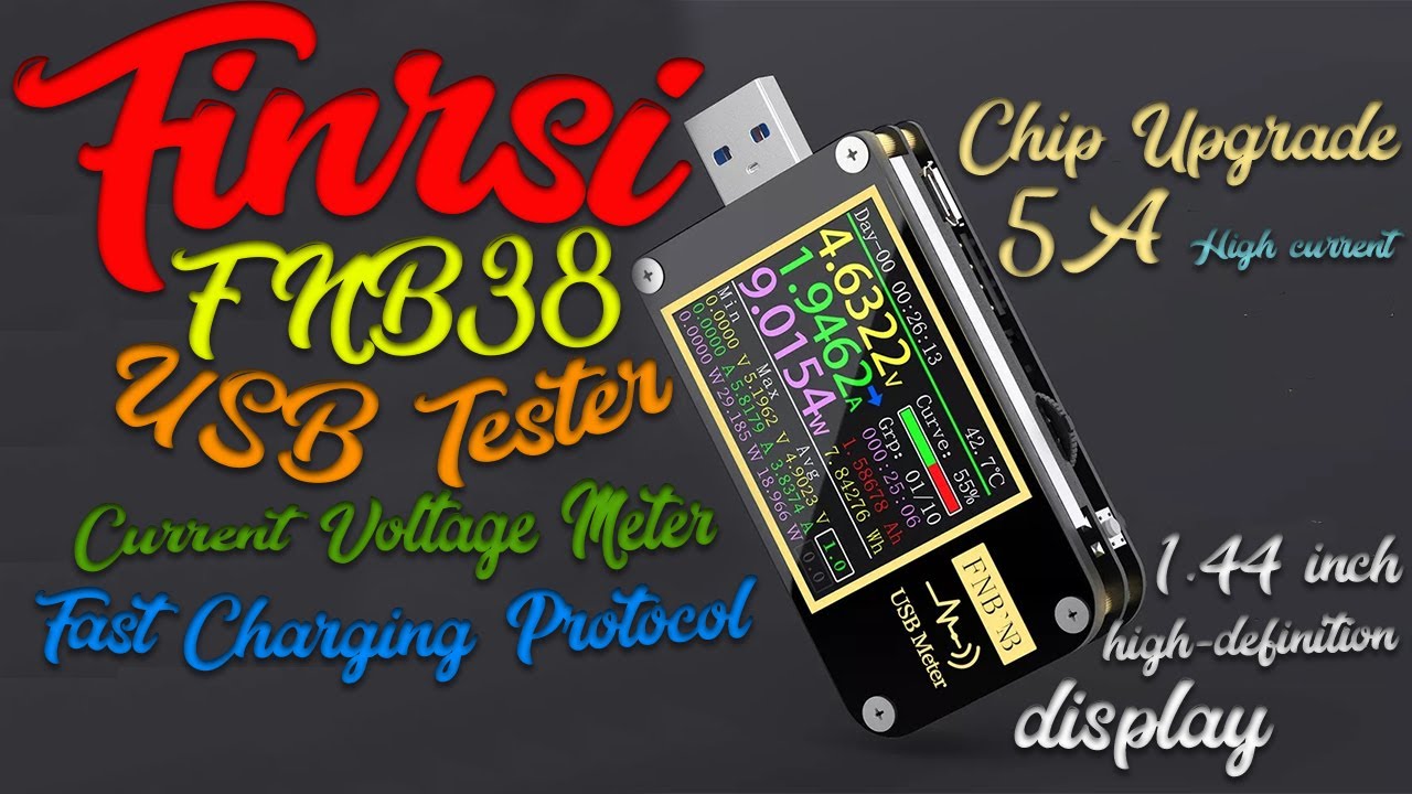 Unleash the Power: FNB38 USB Tester for Fast Charging Protocols | QC4 ...