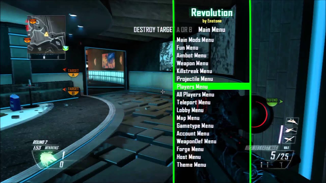 Black ops 2 - Revolution Mod Menu - YouTube