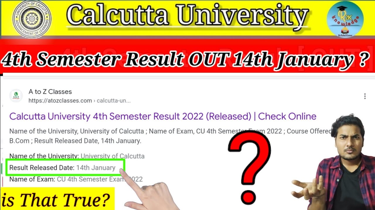 Is 4th semester result out on 14th January? |Cu Results 2022 | UPDATE ...