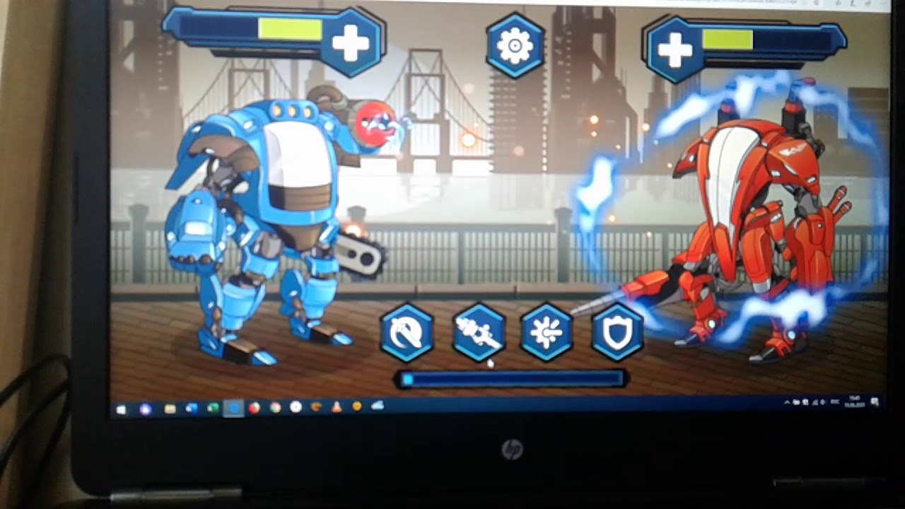 Играем в Super Robo Fighter - YouTube