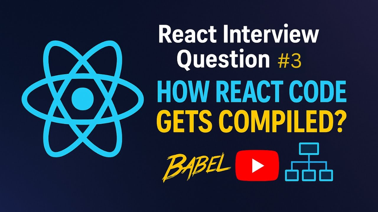 React Interview Question | How React Code Gets Compiled | JSX, Babel, Virtual DOM & ReactDOM ...