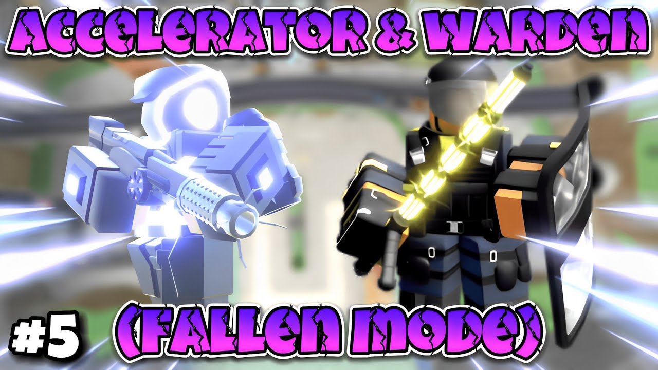 Triumph Fallen Mode With Accelerator & Warden 🥇 | Roblox TDS - YouTube