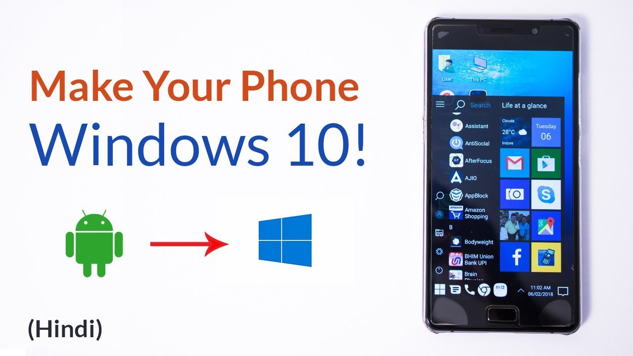 How to Install Windows Theme on Your Android Phone - Hindi - YouTube
