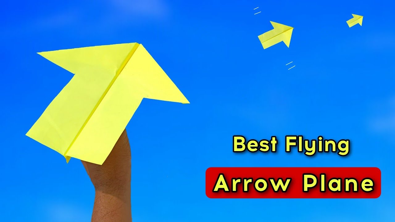 new flying arrow plane, perfect arrow plane, how to make paper arrow ...