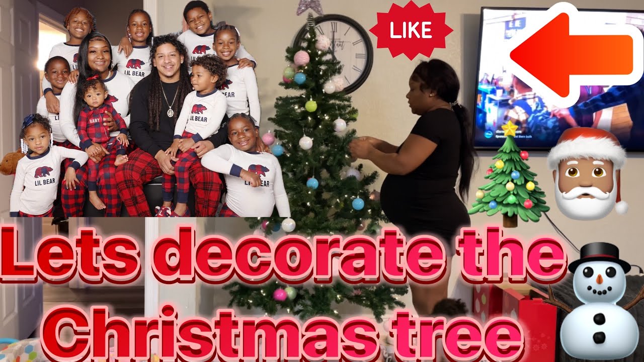 LETS DECORATE THE CHRISTMAS TREE 🎄🎄⛄️⛄️🎅🏽🎅🏽 ️ ️🎉🎉 - YouTube