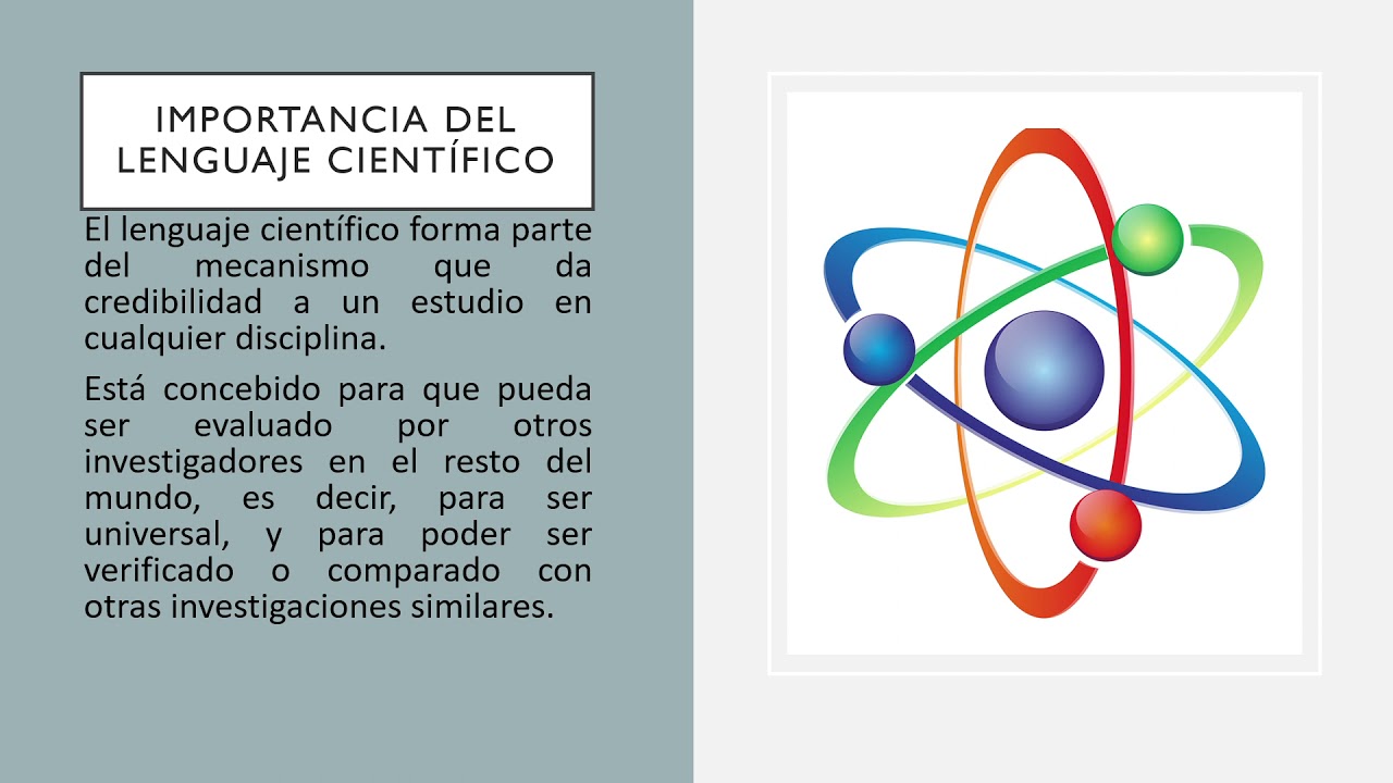 Lenguaje Cientifico Lenguaje Cientifico