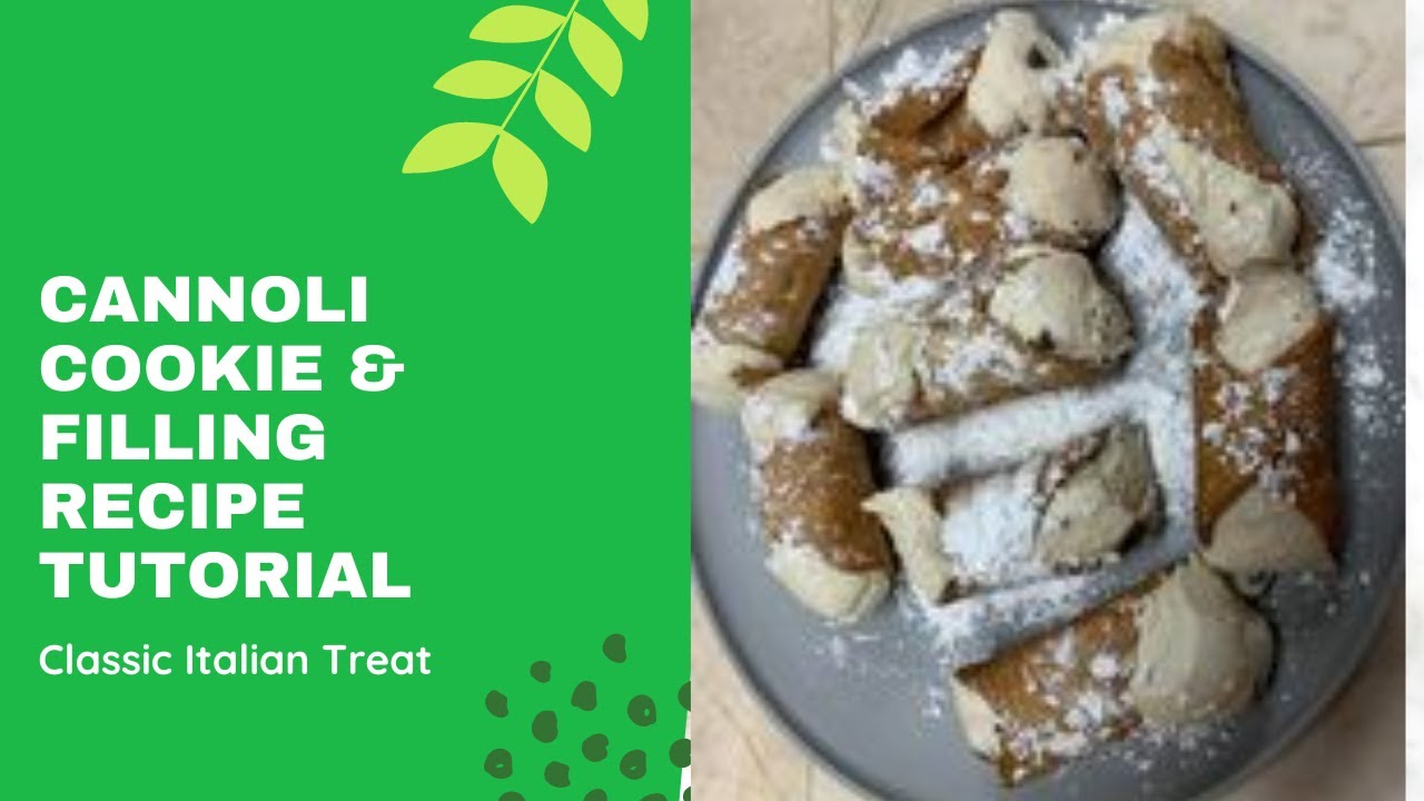 Italian Cannoli Cookie and Filling Recipe Tutorial - YouTube