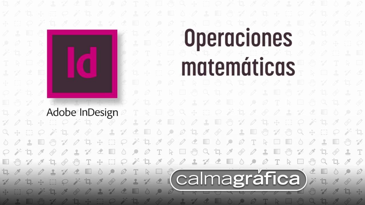 InDesign • Operaciones matemáticas - YouTube