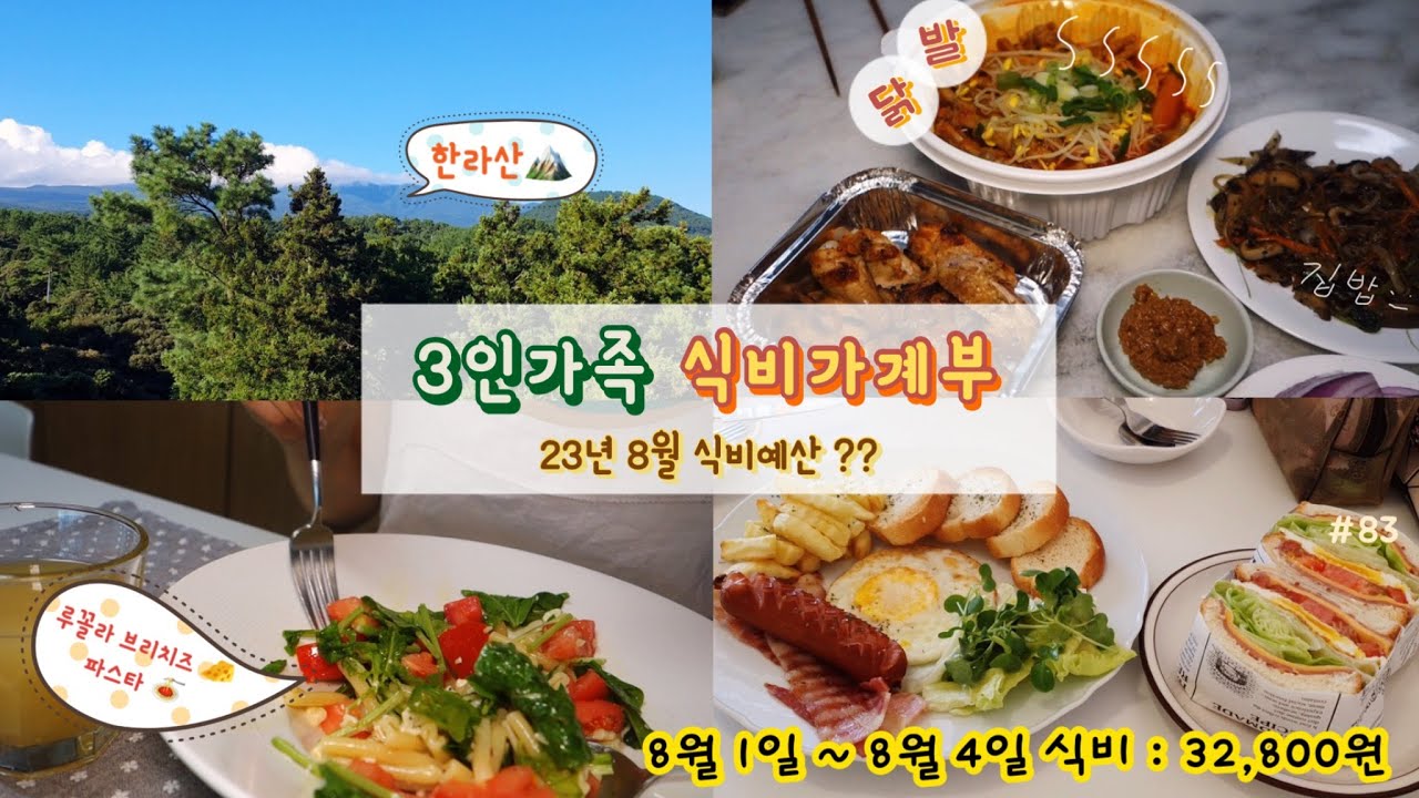 주부 절약브이로그 출장과 휴가로 인한 8월 적정 식비 예산은 출장 가기전 냉파 집밥 루꼴라 브리치즈 파스타 떡국