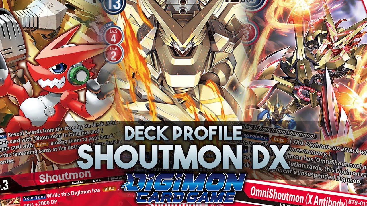 Digimon TCG: Shoutmon DX Deck Profile (BT13 Format) - YouTube