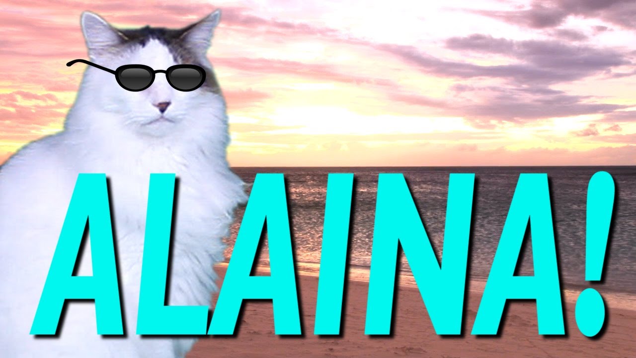 HAPPY BIRTHDAY ALAINA! - EPIC CAT Happy Birthday Song - YouTube