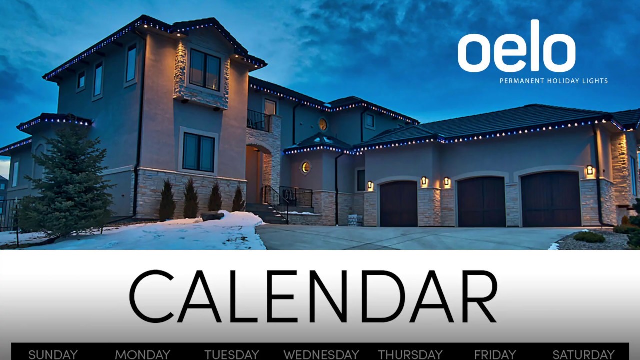 Celebrate any holiday with Oelo Permanent Holiday lights - YouTube
