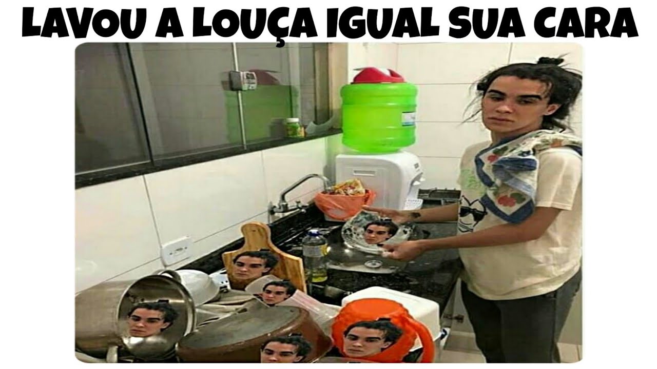 MEMES EM IMAGENS #90 || LAVOU A LOUÇA IGUAL SUA CARA... - YouTube