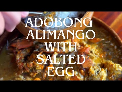 Adobong Alimango with Salted Egg - YouTube