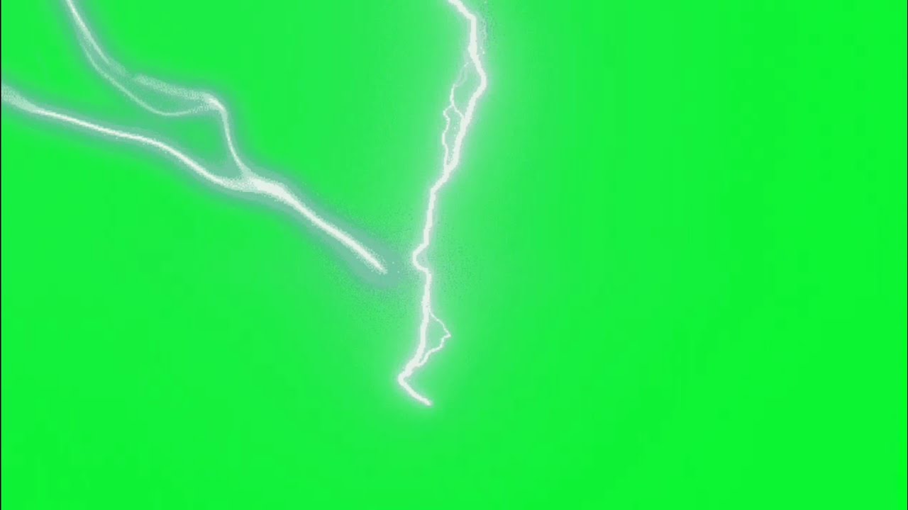 Electric lighting effects green screen HD Footage no copyright | Chroma ...