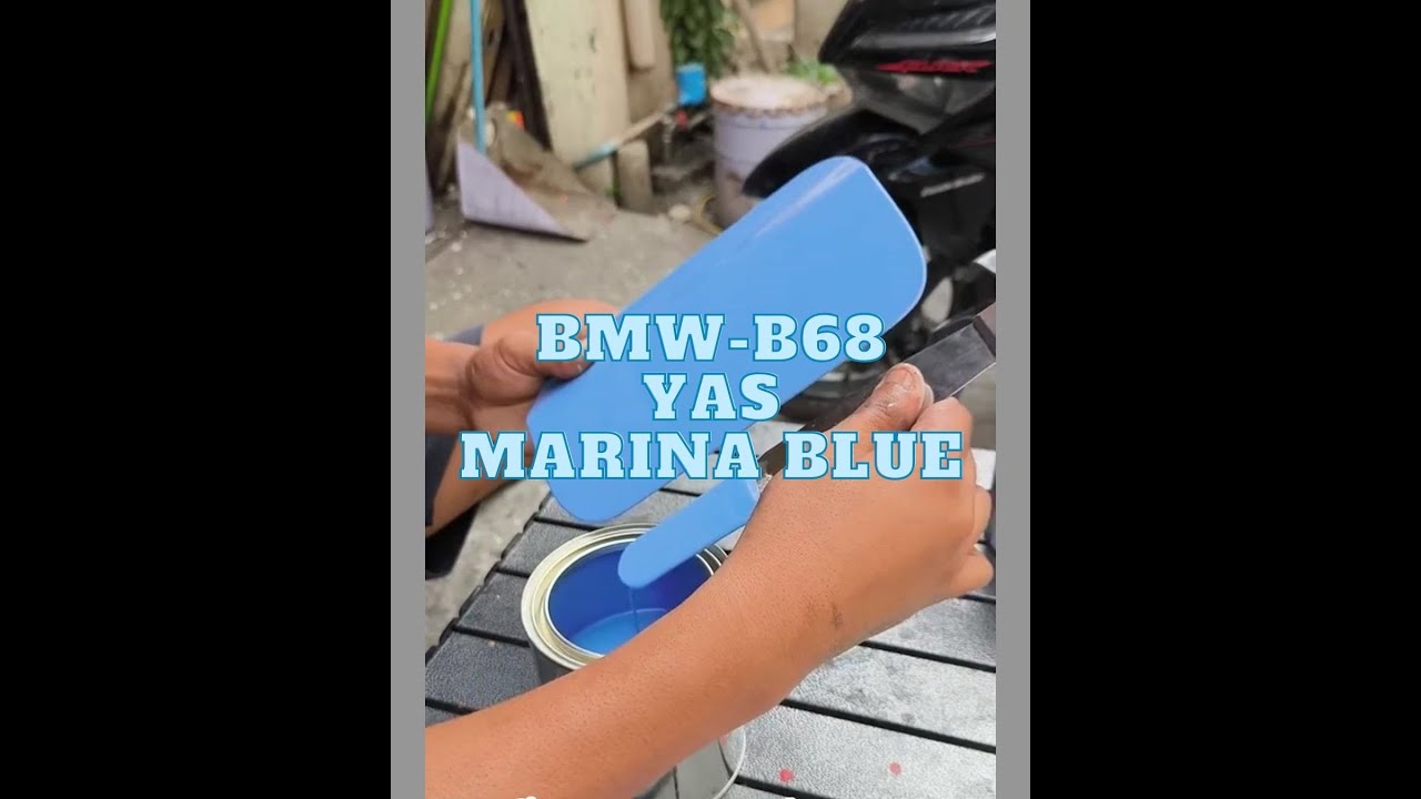 ผสมเทียบสี BMW-B68 Yas Marina Blue - YouTube