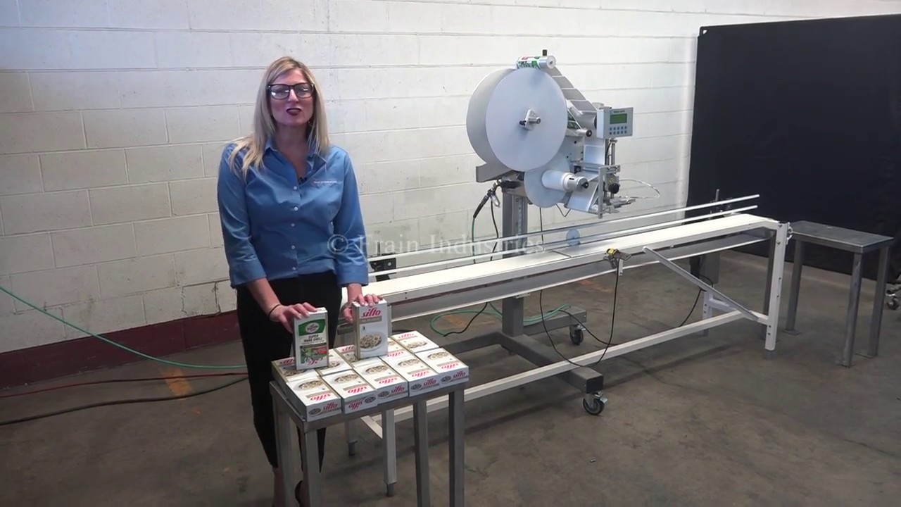 Label Aire Model 3114 NV pressure sensitive, blow tamp spot labeler ...