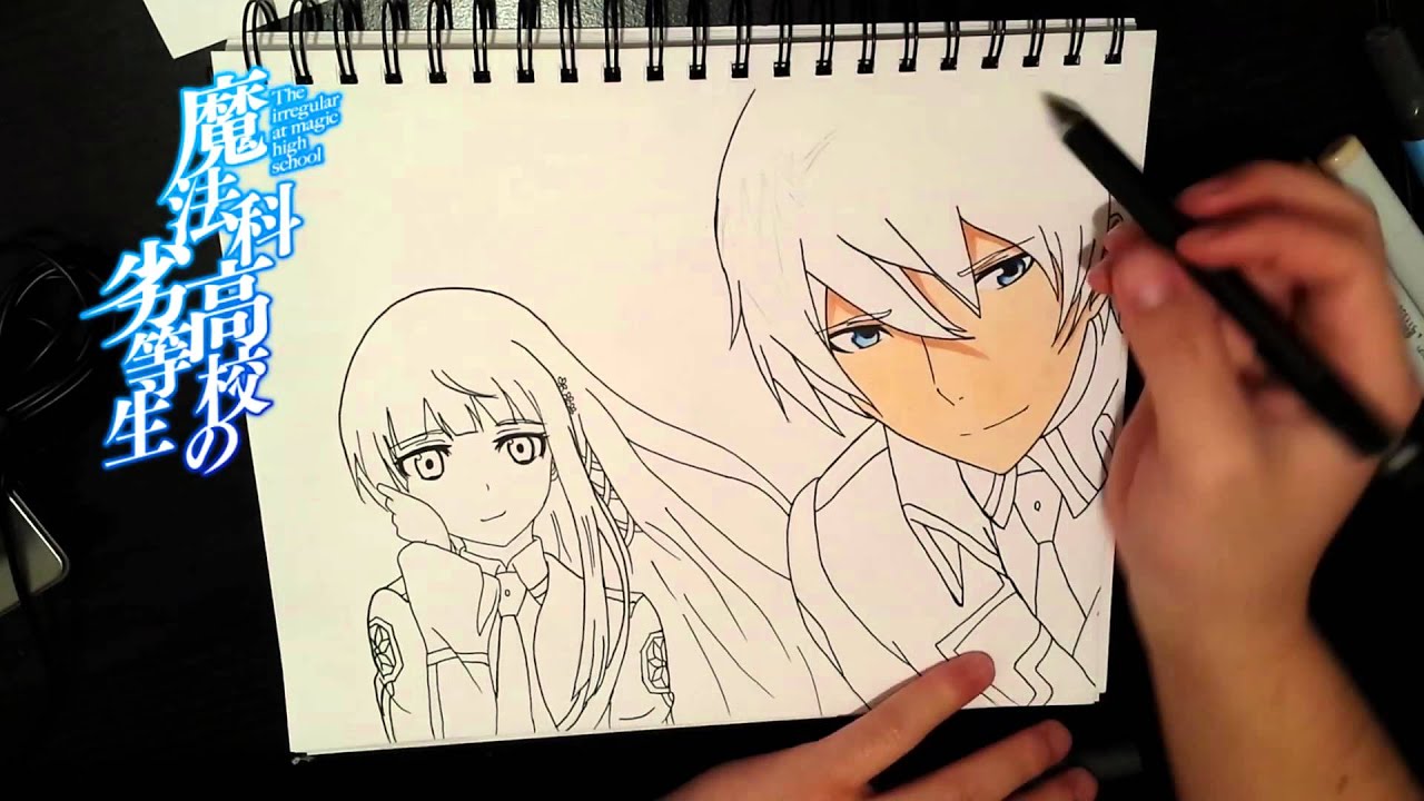 Drawing Tatsuya and Miyuki - Time-Lapse #21 - YouTube
