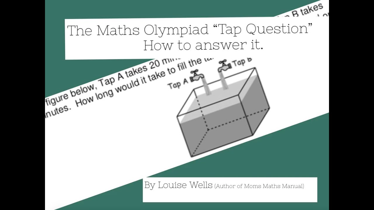 The "TAP" question. How to answer. By Louise Wells (Author of Moms ...