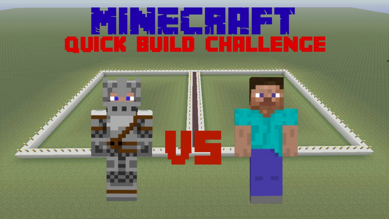 Minecraft - Quick Build Challenge - Pixel Art - YouTube