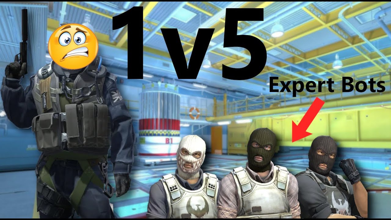 Can I 1v5 Expert level Bots on Nuke??? - YouTube
