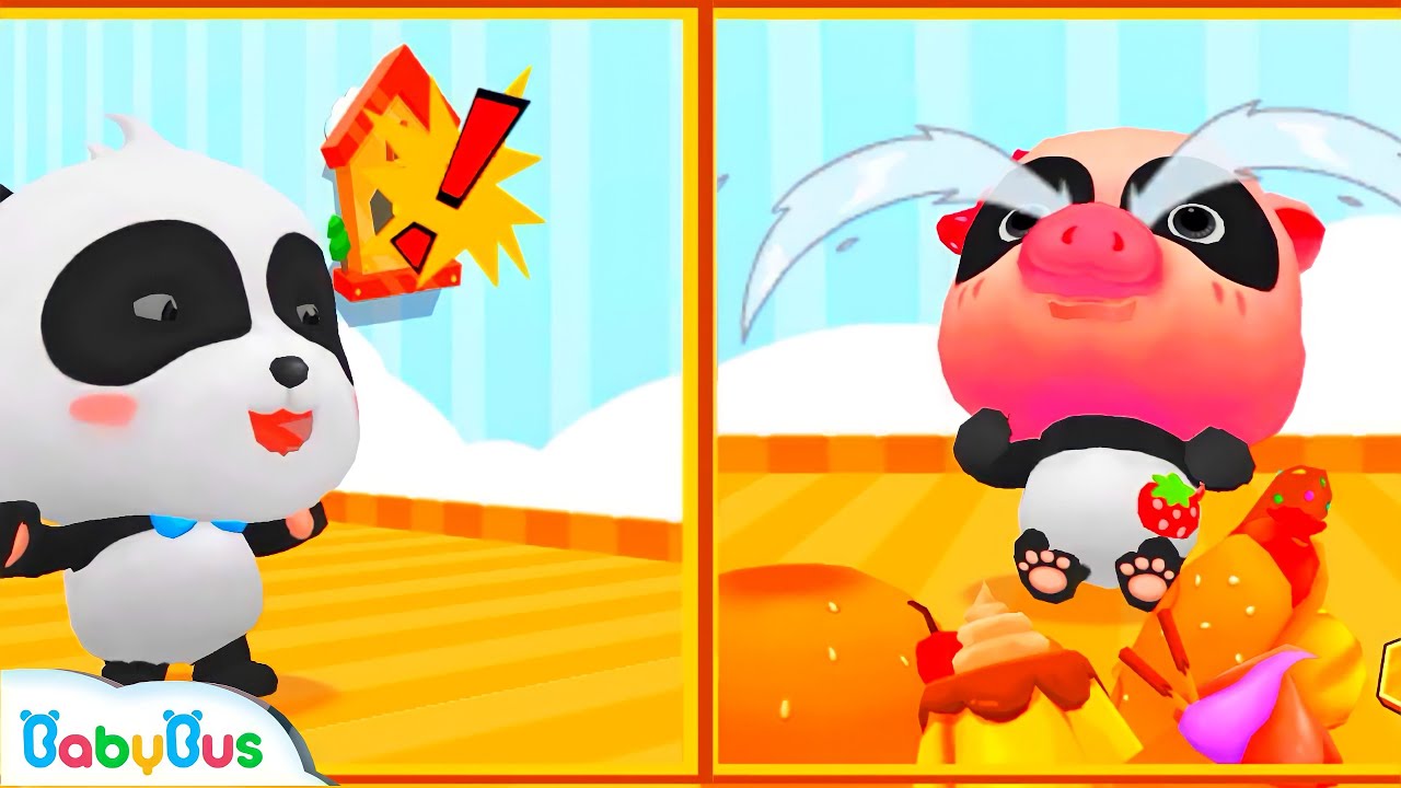 Babybus: Little Labyrinth Town || Baby bus Panda 🐼 Cartoon Gameplay ...