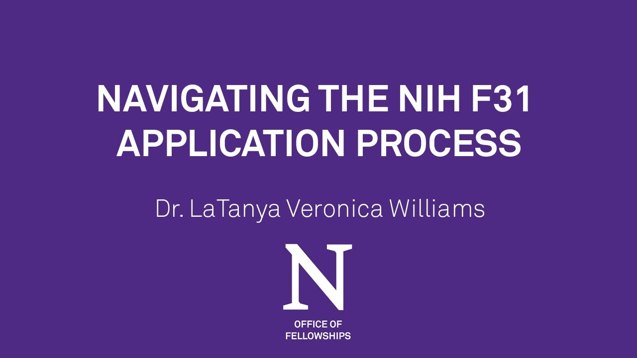 Office of Fellowships: Navigating the NIH F31 Application Process - YouTube