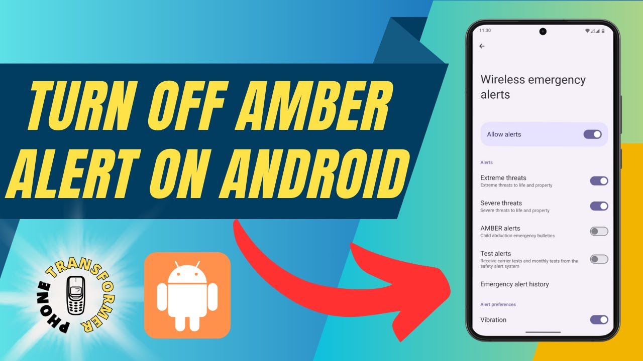 How to Turn Off Amber Alert on Android - YouTube