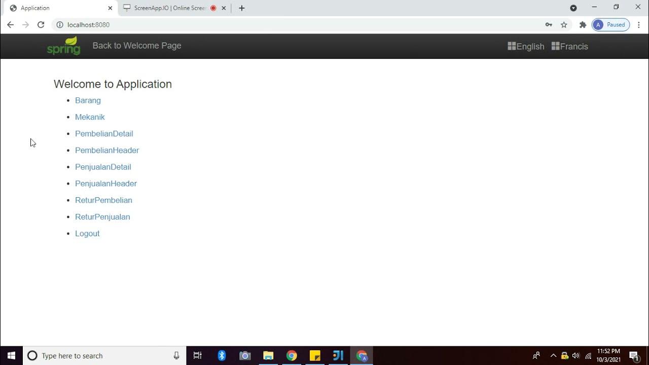 Step 2 Tutorial Menambahkan Login Ke Web Java Hasil Generate Telosys
