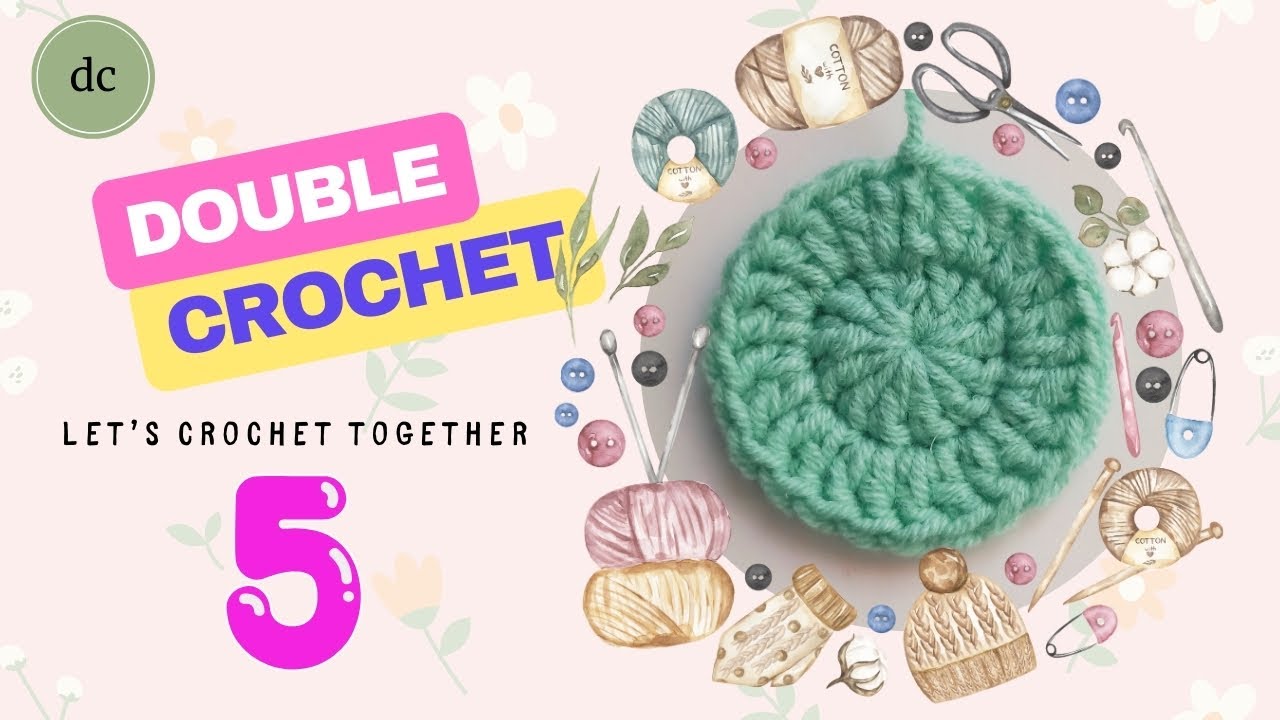 How to: Double Crochet (dc). Step by step tutorial for beginners. 💕💕💕 ...