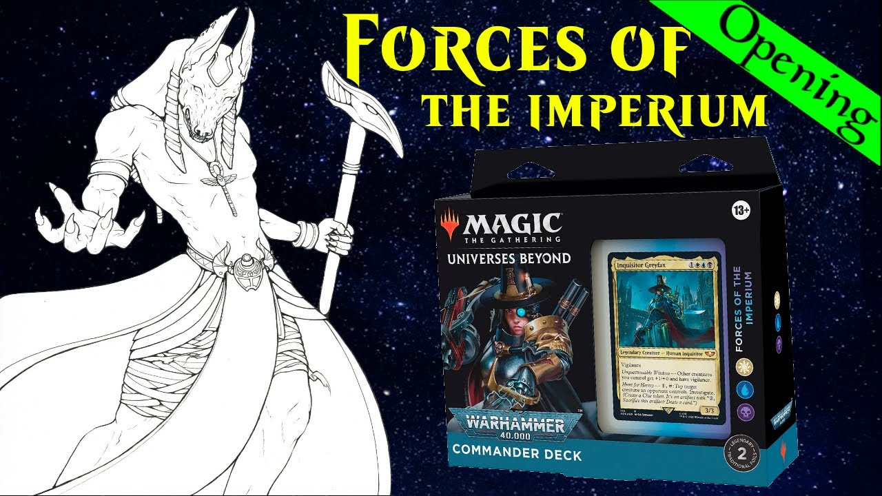 Forces of the Imperium Warhammer 40k Commander Deck [Opening] - YouTube