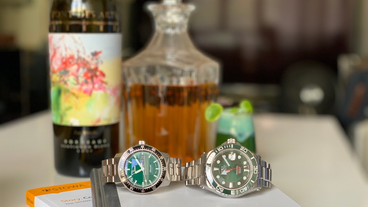 我的一雙綠黑和綠綠 Kentex Marineman green & Sinn 104 Metallic Green - YouTube