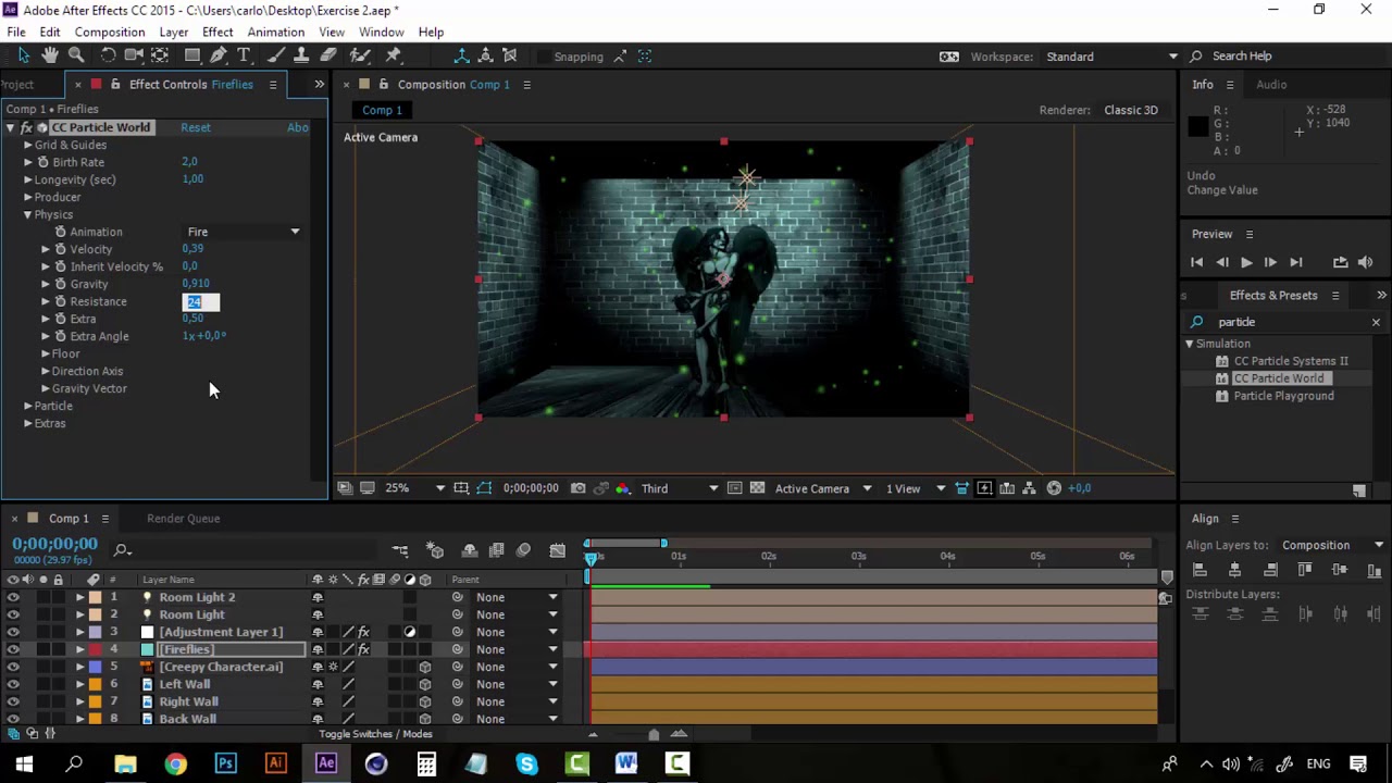 17/20 Creating fireflies — Motion Graphics: After Effects from Scratch ...