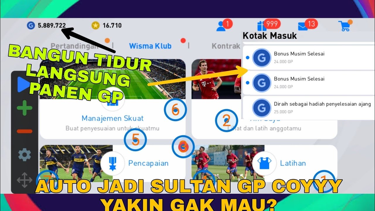 CARA SETTING AUTO CLICKER UNTUK MENDAPATKAN BANYAK GP DI PES 2021 ...