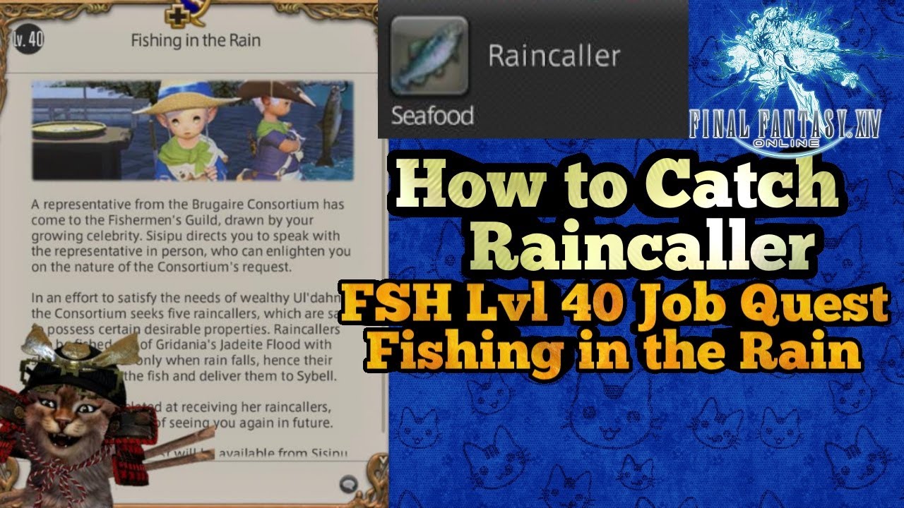 How to Catch Raincaller for FSH Job lvl 40 Job Quest Fishing in the ...