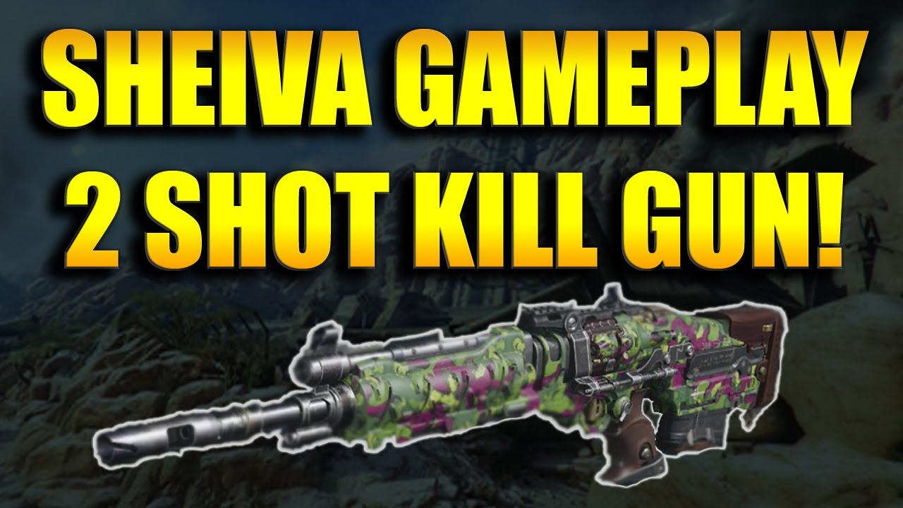 BO3: Sheiva Gameplay 2 Shot Kill Gun - YouTube