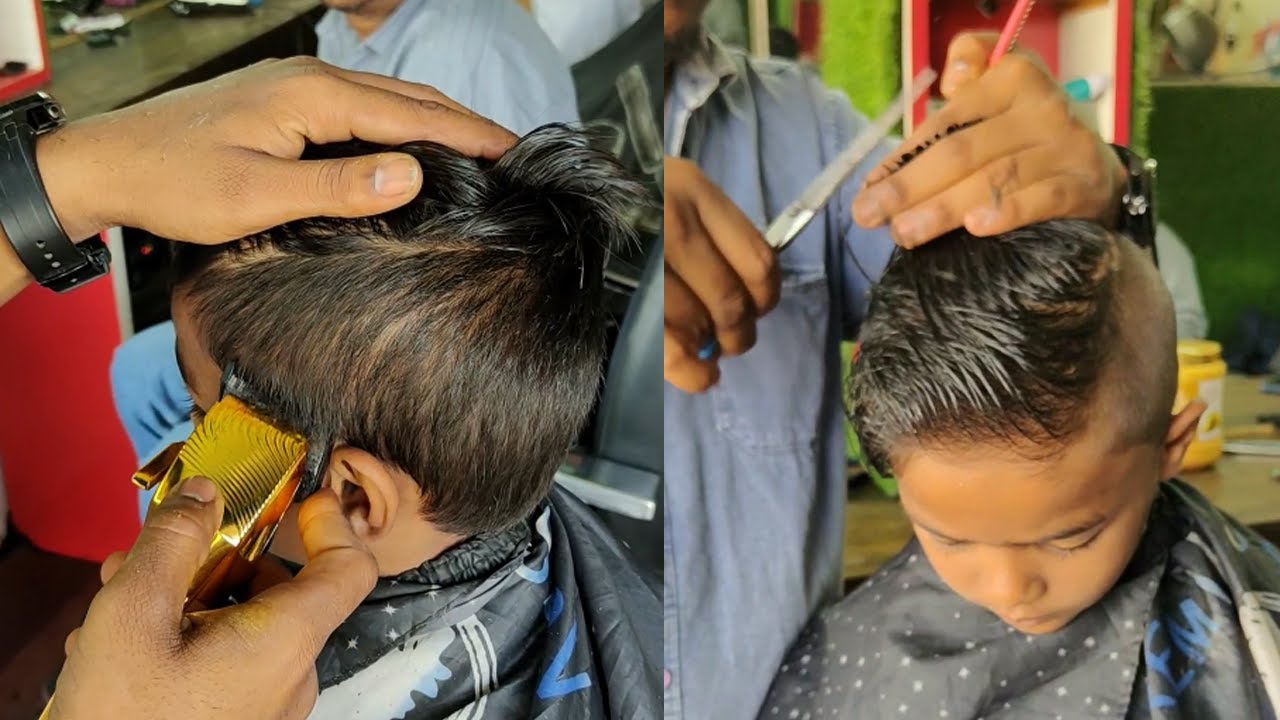 Haircut For Boys ️ One Side Hair Cutting Boy - YouTube