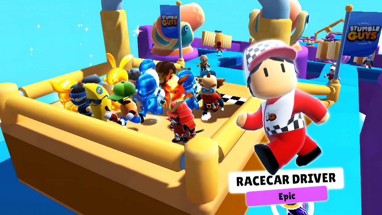 Stumble guys gameplay | Stumble Guys | Battle | Racecar Driver - YouTube