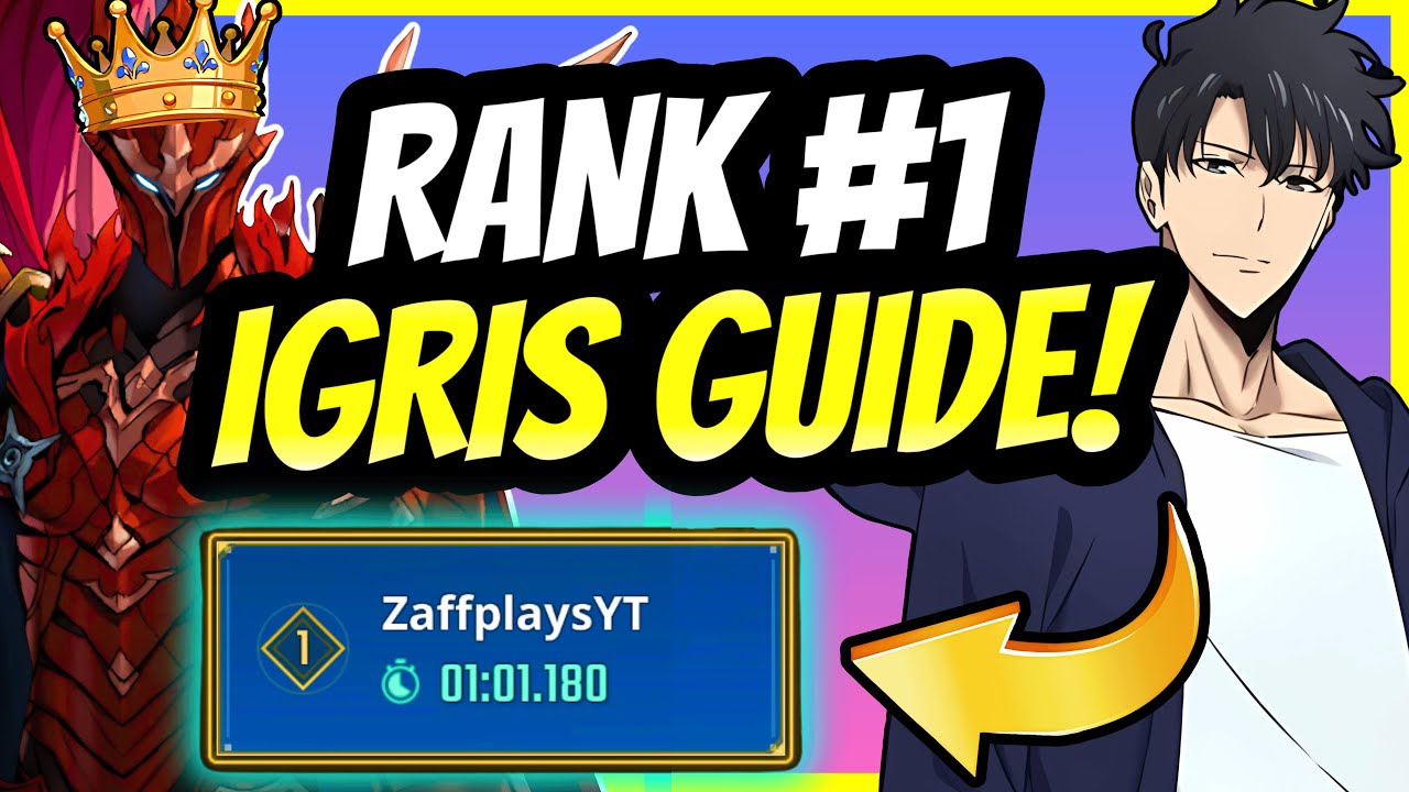 IGRIS 1ST PLACE BATTLEFIELD OF TIME GUIDE S4! [Solo Leveling: Arise ...
