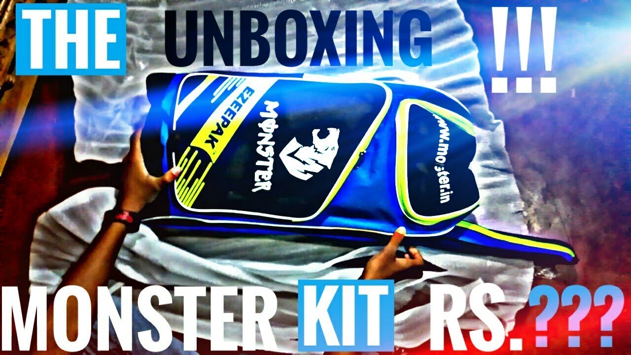 Unboxing 🆕🔥🔥!! Monster🔥🔥 cricket kit..price--rs.3264..New 2020 || - YouTube