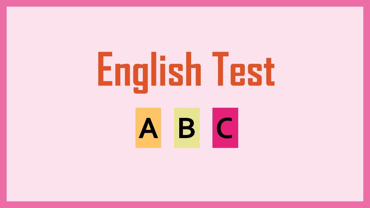 English Test - YouTube