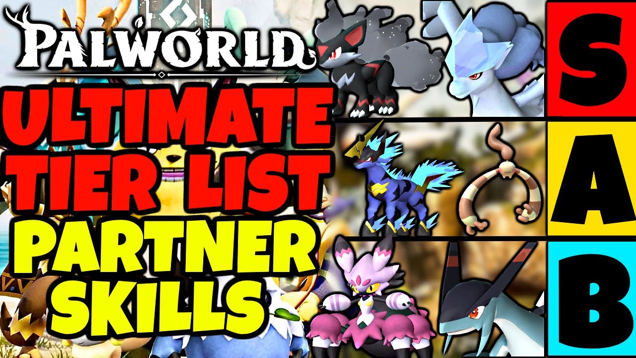 The ULTIMATE Palworld Tier List - Pal Partner Skill Edition! - YouTube