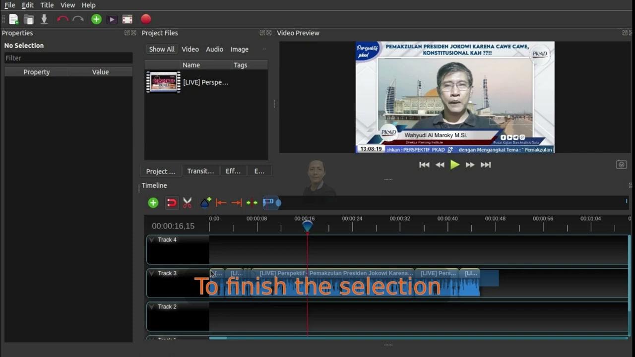 Openshot - Easiest way on how to select multiple clips in the timeline - YouTube