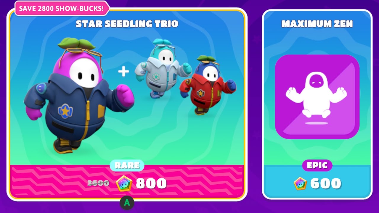 Fall Guys - Daily Item Shop - Nov. 15, 2022 🌱Star Seedling Trio 🧘 ...