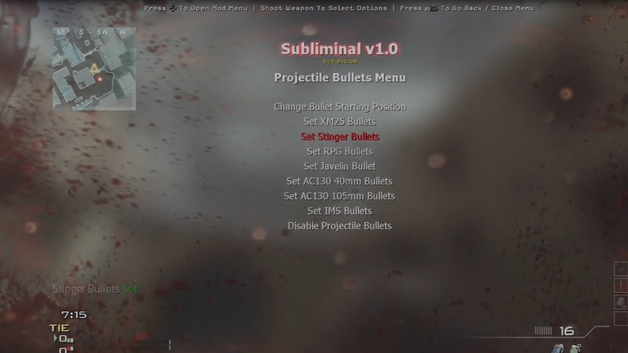 [MW3] Subliminal v1.0 - SPRX Menu - YouTube