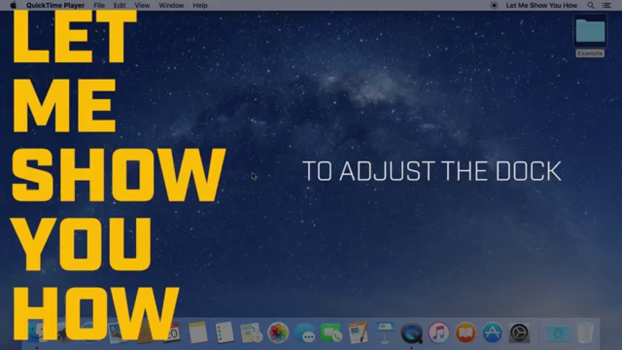 How Do I Adjust The Size Of The Dock In OS X YouTube How Do I Adjust The Size Of The Dock In OS X YouTube