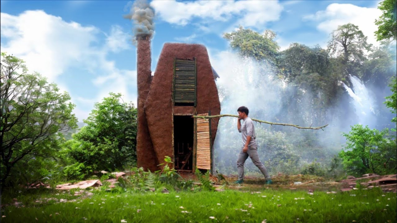 180 Days Of Survival And Building Habitat In The Wild - Building Houses ...